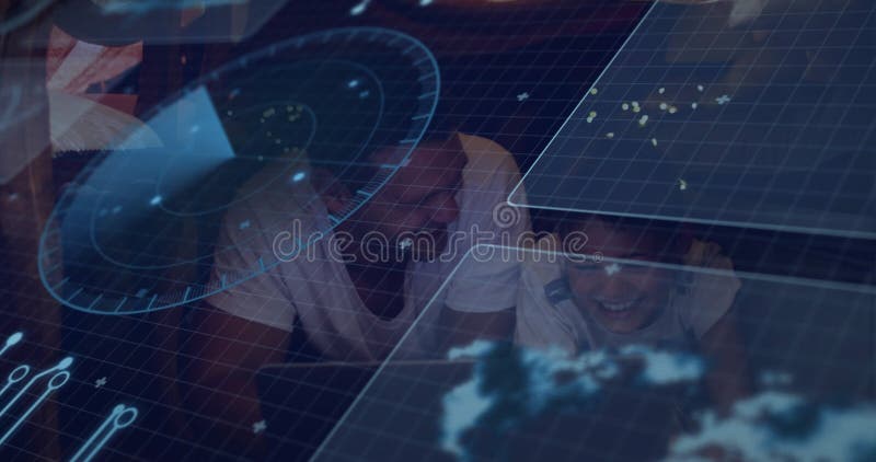 Interacting with Technology, People Using Digital Interface with ...