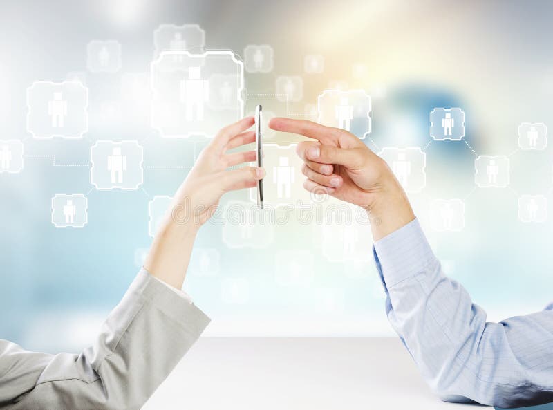 Digital and Mobile Healthcare Concept with Hand Holding Smart Phone ...