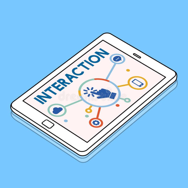 Interaction Connection Community Social Network Concept Stock ...