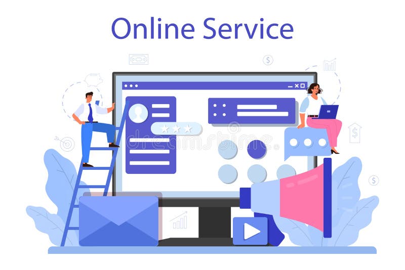 Interaction with a Customer Online Service or Platform. Marketing ...