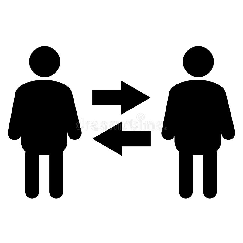 Interaction Icon. Business Teamwork Sign. Team Building Symbol. Work ...