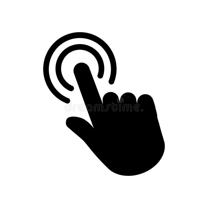 Touch symbol stock illustration. Illustration of click - 99093541