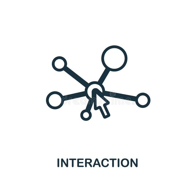 Interaction Icon. Monochrome Style Design from Management Icon ... Interaction Icon. Monochrome Style Design from Management Icon ...