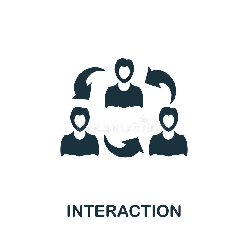 Interaction Icon. Simple Element from Management Collection. Creative ...
