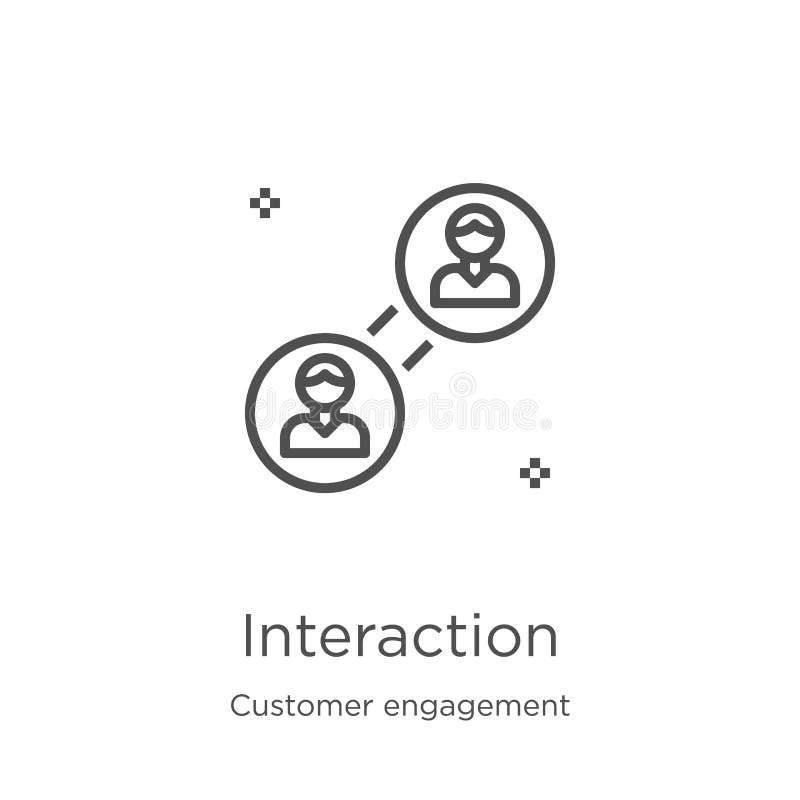 Customer Interaction Vector Icon Stock Vector - Illustration of ...