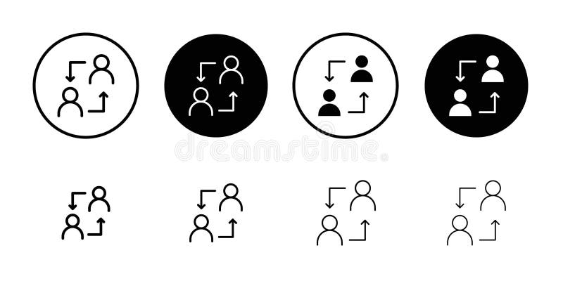 Interaction Icon Outline Vector for Web Ui Stock Vector - Illustration ...