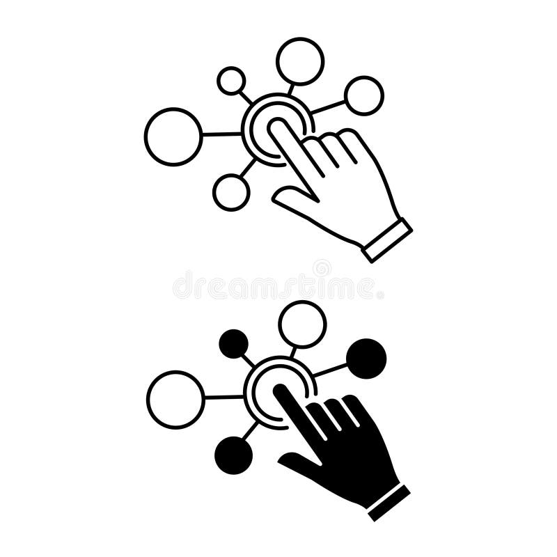 Interaction Icons. stock vector. Illustration of interface - 310006836