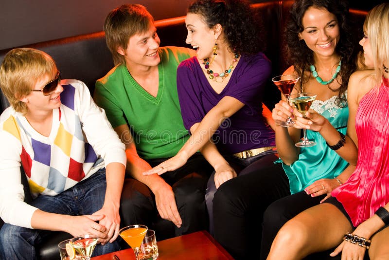 Interaction at a party stock photo. Image of caucasian - 3839936