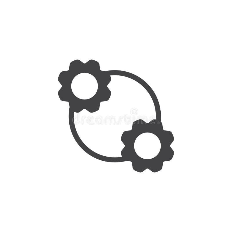 Interaction Process Icon Simple Vector Symbol Stock Vector ...