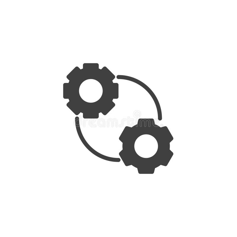 Interaction Process Vector Icon Stock Vector - Illustration of service ...