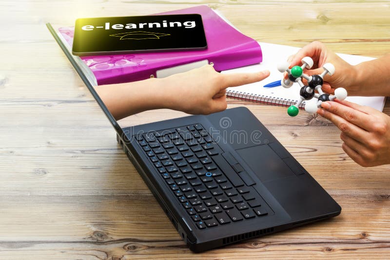 Interactive Online Learning in the Field of Chemistry Stock Image ...