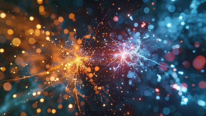 The Interaction between the Two Quarks Resembles a Cosmic Collision of ...