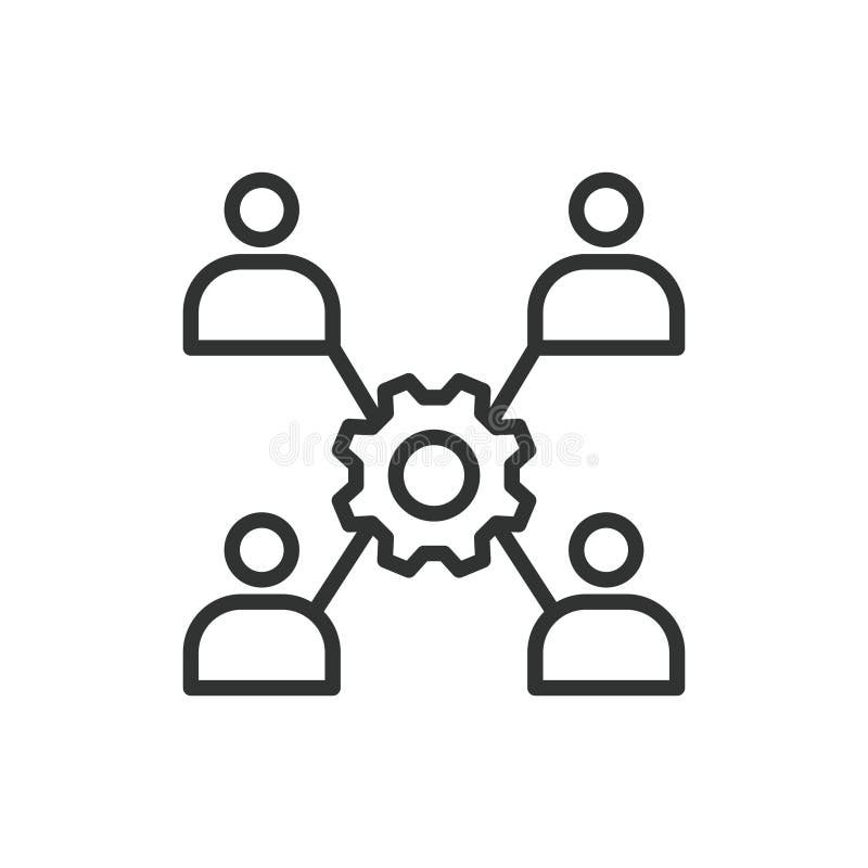 Interactions Icon in Line Design. Interactions, Communication ...