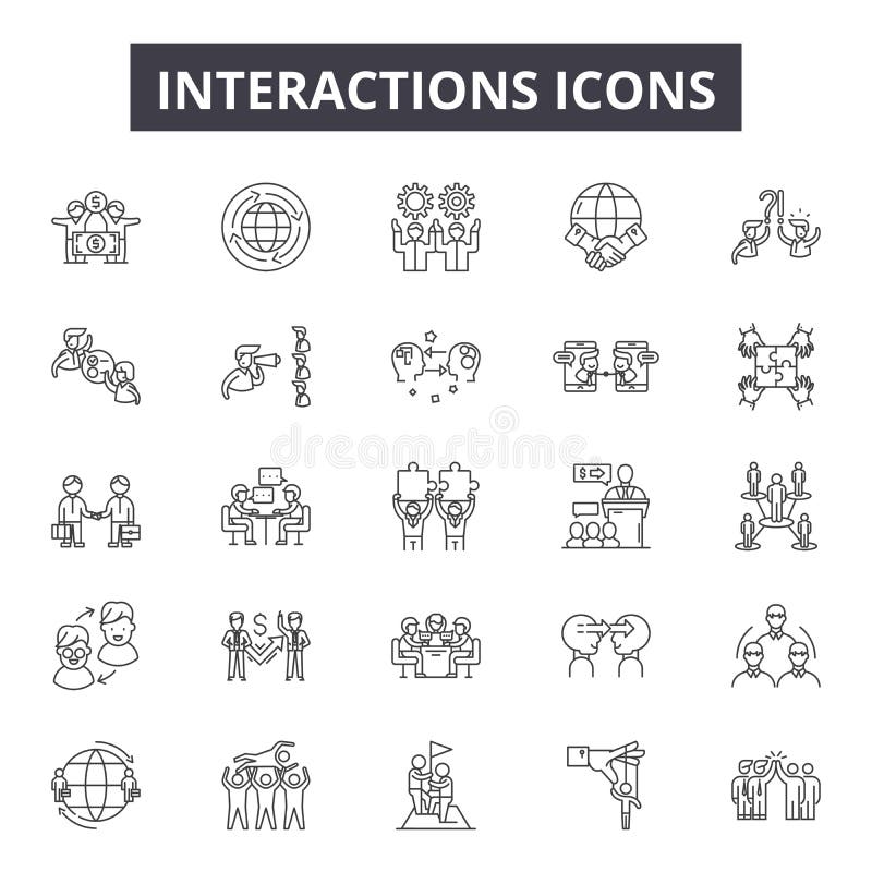 Interactions Symbol Stock Illustrations – 175 Interactions Symbol Stock ...