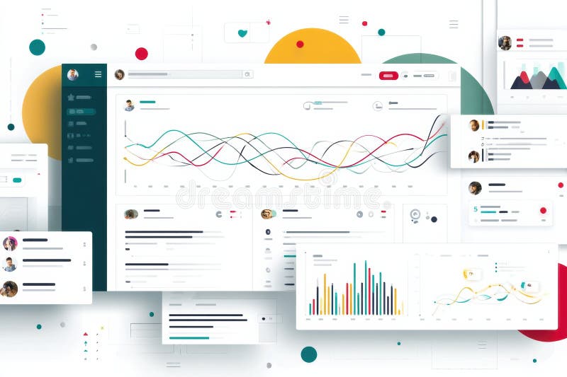 Visual Representation of an AI Dashboard Showcasing Chat Flow Dynamics ...
