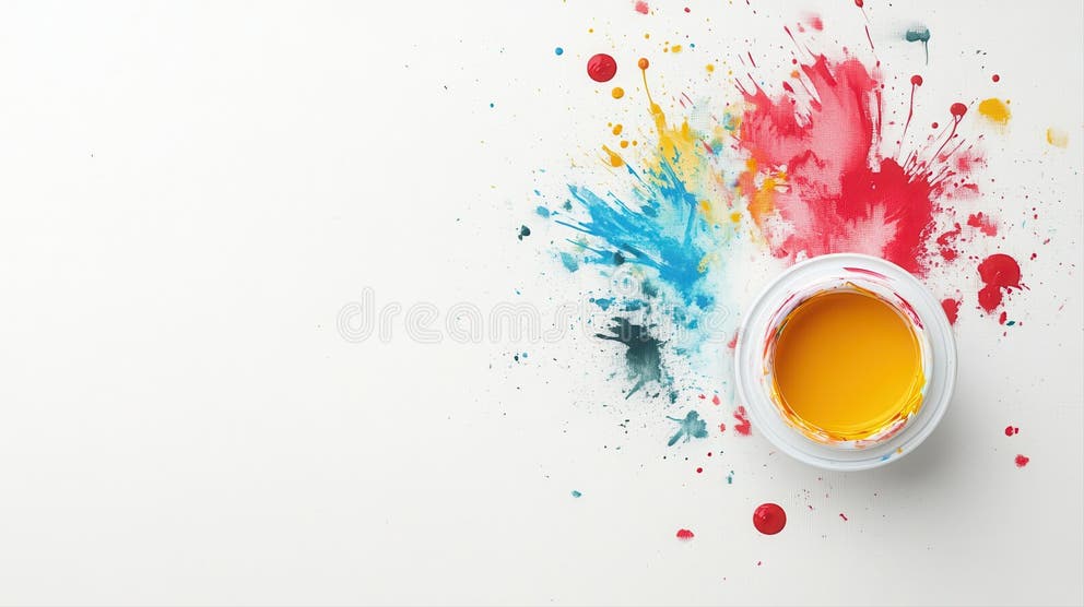 Interactive Art Workshops Thrive with Colorful Paint Splashes Creating ...