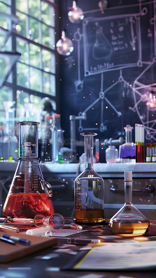 Interactive Back-to-school Theme Highlighting a Science Lab with ...