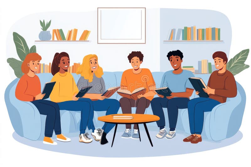 Interactive Book Club Session - Librarian Providing Recommendations in ...