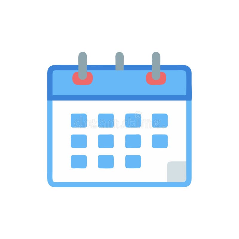 Interactive Calendar Icon for Management Stock Illustration ...