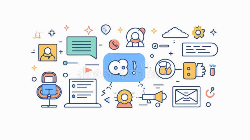 Interactive Chat Bubble Icon for Modern Communication Designs Stock ...