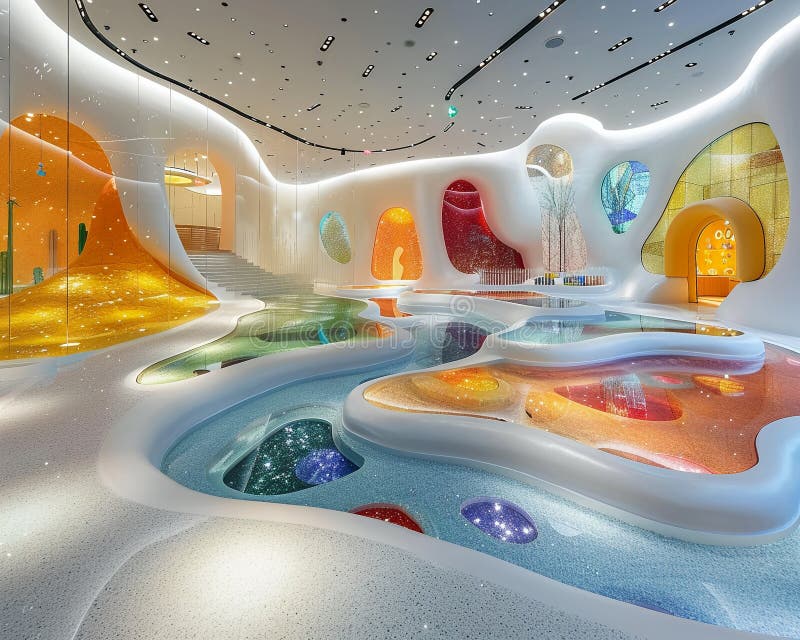 Interactive Childrens Museum with Educational Play Areas Stock Photo ...