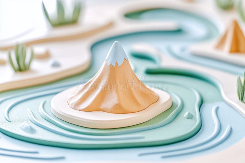 Interactive Childrens Science Exhibit Featuring a Terracotta Volcano ...