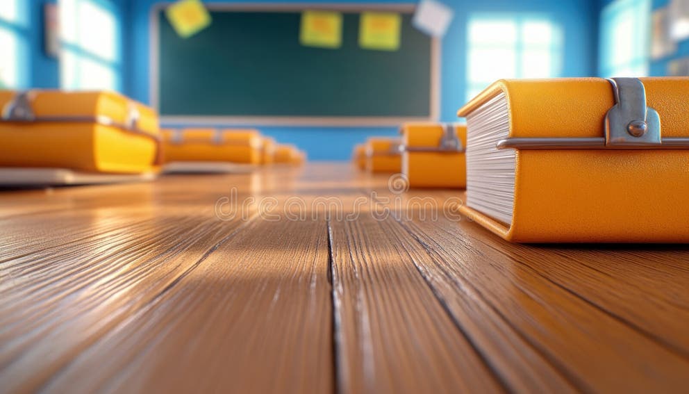 Interactive Classroom with Chalkboard, Hands-on Activities, and Vibrant ...