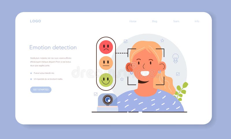 Interactive Communication Web Banner or Landing Page. Artificial Stock ...