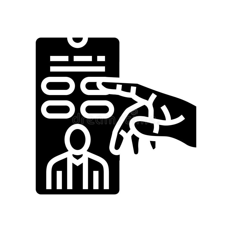 Interactive Content Online Learning Platform Glyph Icon Vector ...