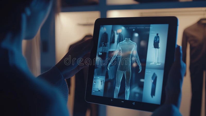 Interactive Creative Mockup Showcasing Touch-enabled Fashion Technology ...