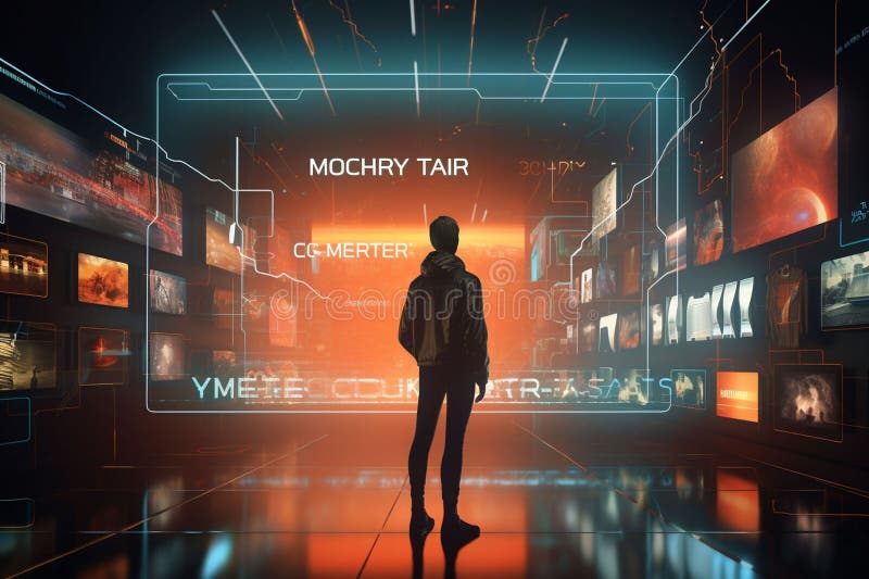 Interactive Cyber Monday Banner with Animated Stock Illustration ...