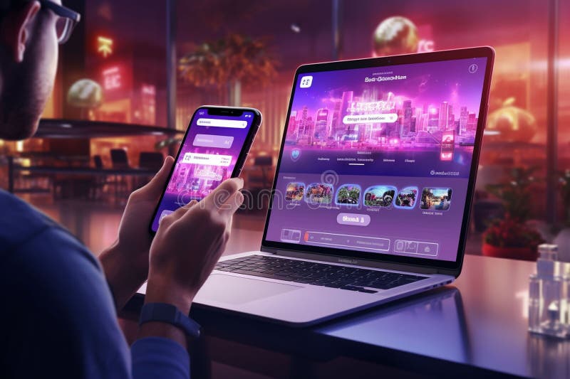 Interactive Cyber Monday Social Media Post Stock Illustration ...