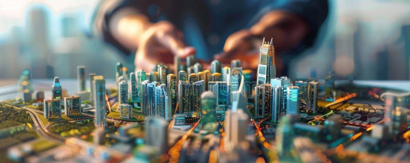 Interactive 3D City Model in an Entrepreneurs Hands for a Tech Expo ...
