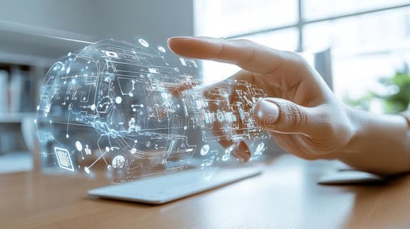 Interactive 3D Design, Future of Prototyping Stock Photo - Image of ...