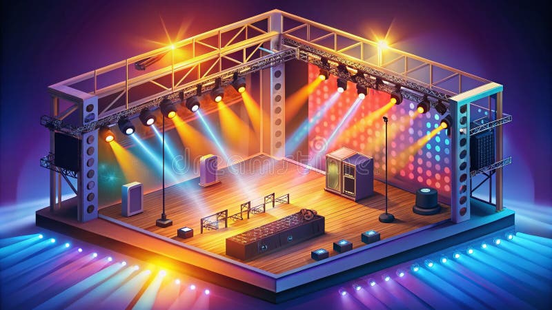 Interactive 3D Isometric Visualization of a Concert Stage Exploring ...