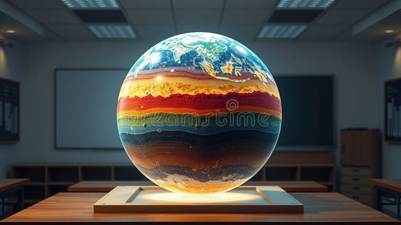 Interactive 3D Model of Earths Layers a Visual Learning Resource for ...