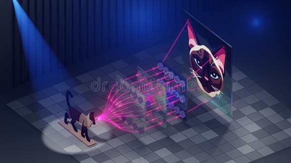 Interactive 3D Neural Network and Cat Illustration in Digital ...