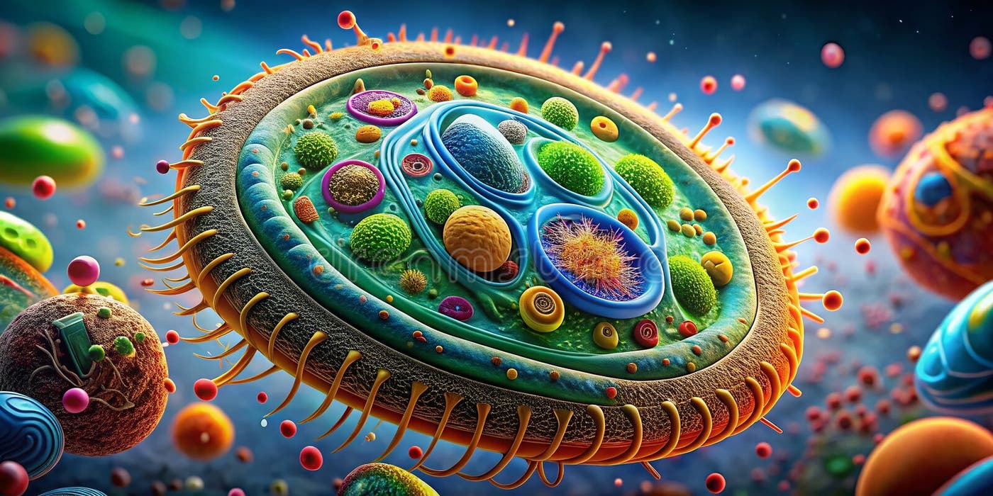 Prokaryotic Cell Model Stock Illustrations – 140 Prokaryotic Cell Model ...