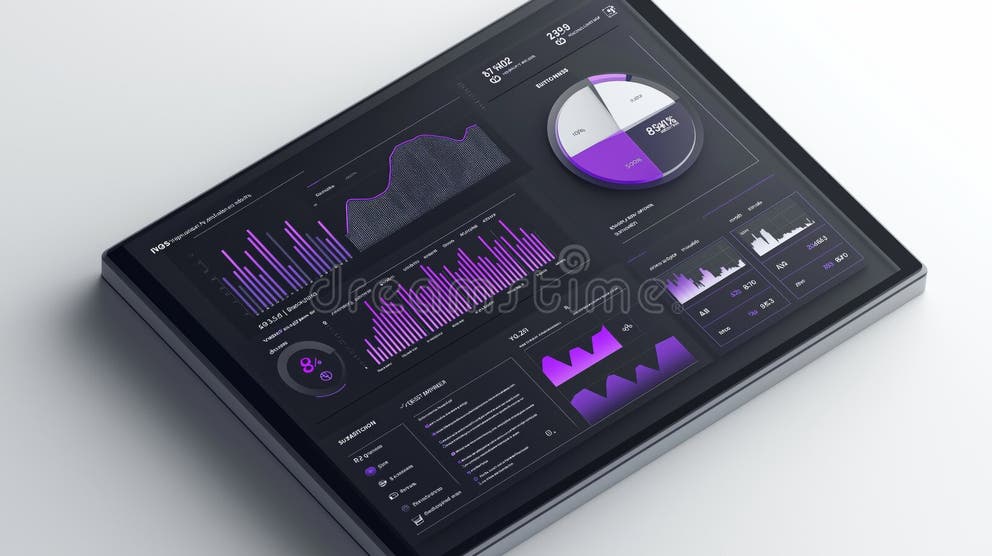 Interactive Dashboard Displaying Data Analytics and Statistics Visually ...
