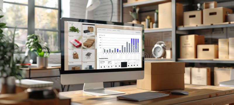 Interactive Dashboard Displaying E-Commerce Order Tracking and Business ...