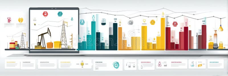 Interactive Dashboard Displaying Oil and Gas Sector Metrics with Clean ...