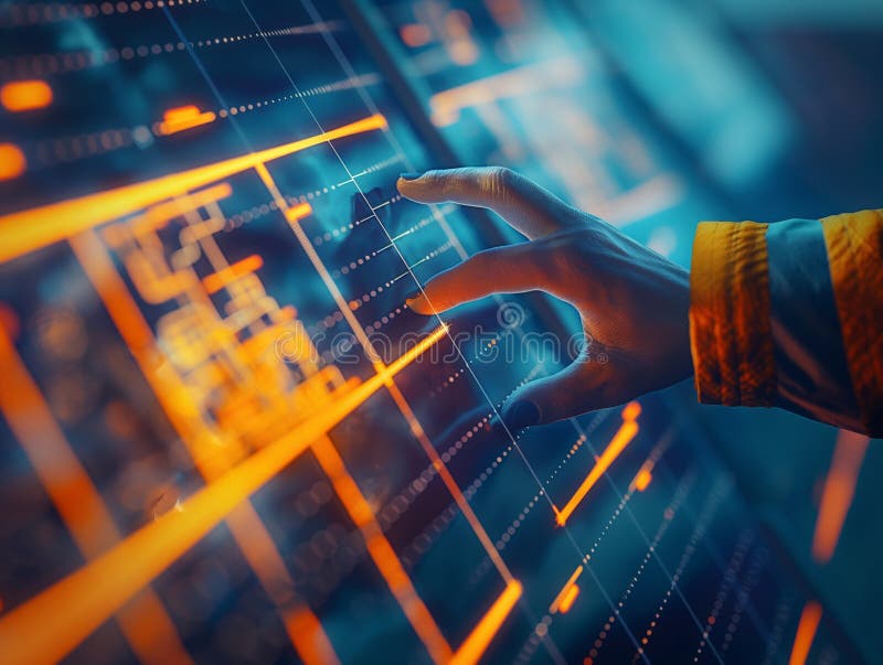 Interactive Data Analysis stock image. Image of business - 311491741