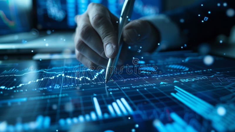 The Interactive Data Analysis Screen.AI Generated Image Stock Image ...