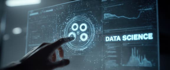 The Interactive Data Science Dashboard Featuring Touchscreen and Gears.AI Generated Image Stock ...