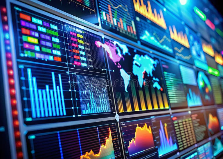 Interactive Data Visualization Dashboard a Modern Look at Technology ...