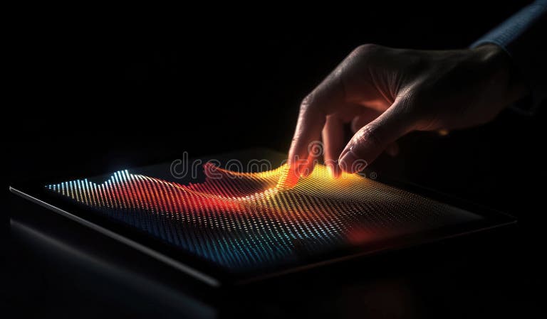 Interactive Data Visualization Hand Interacting with Dynamic 3D Graph ...