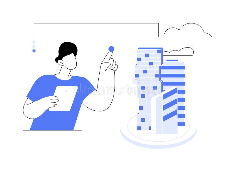 Interactive Design Visualization Abstract Concept Vector Illustration ...