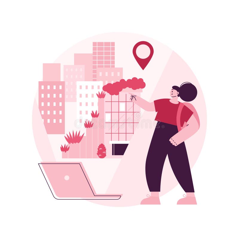 Interactive Design Visualization Flat Style Illustration Stock Vector ...