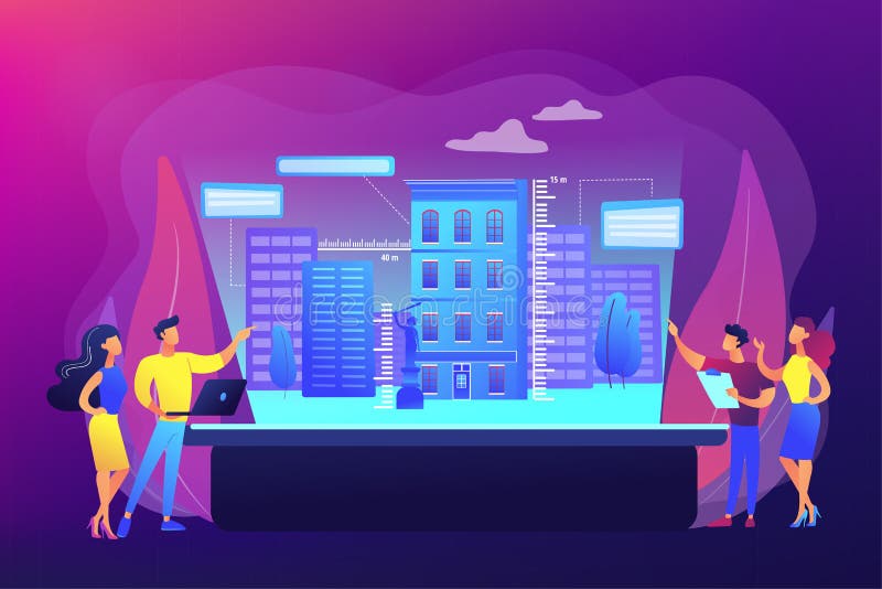 Interactive Design Visualization Concept Vector Illustration Stock ...