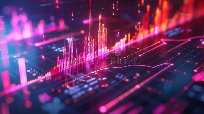 Interactive Digital Chart Displaying Increasing Savings on a Screen ...